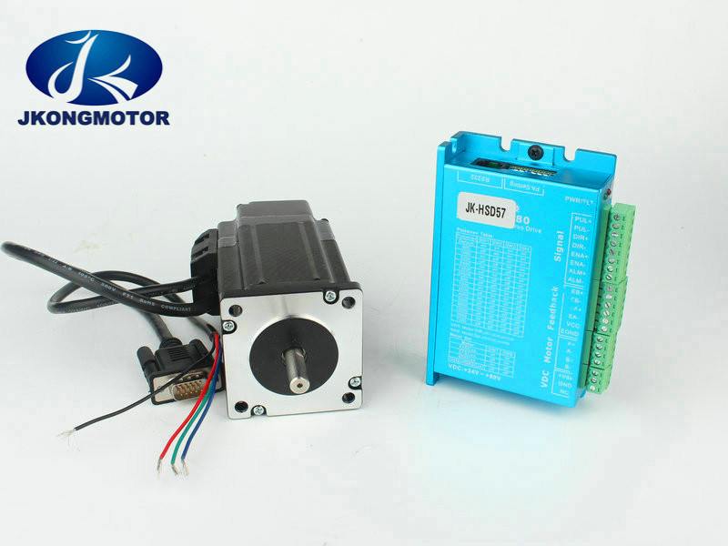 Closed loop stepper motor 57mm Nema 23 Stepper Motor with encoder feedback 2 Phase 4 Wire ...